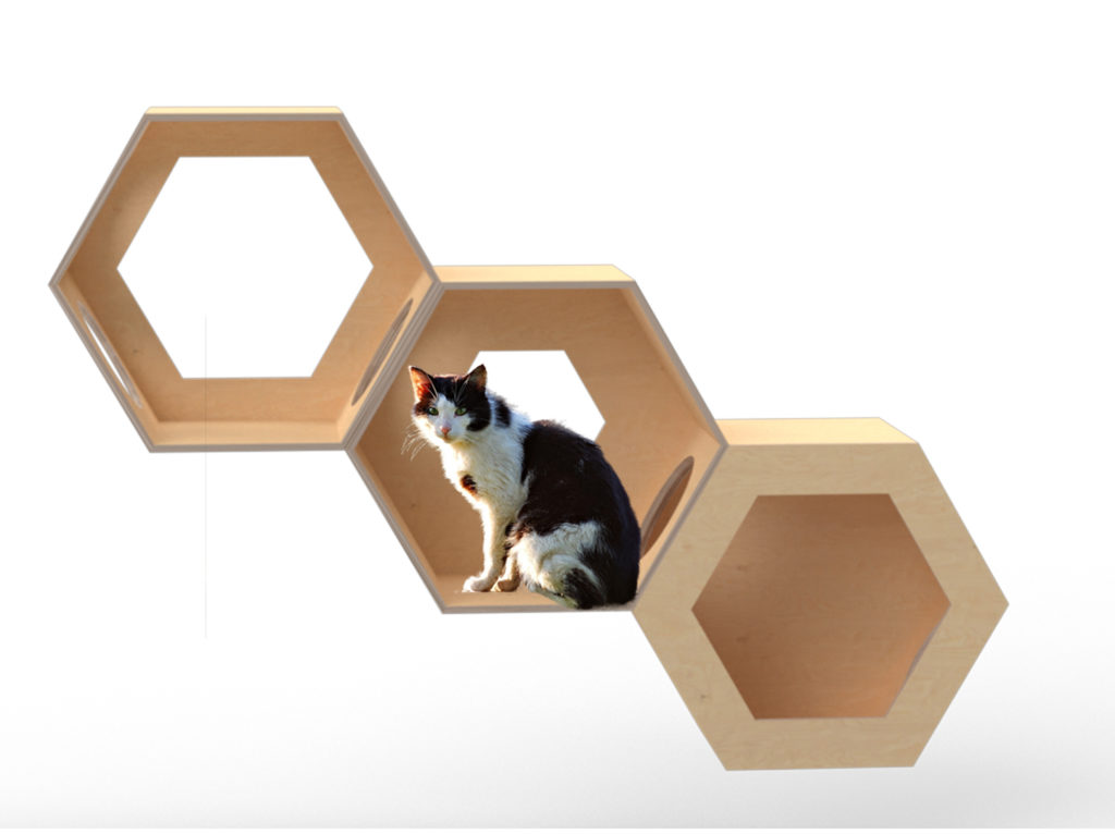 Hexagon Cat Furniture - Set - ENVIRO Furniture